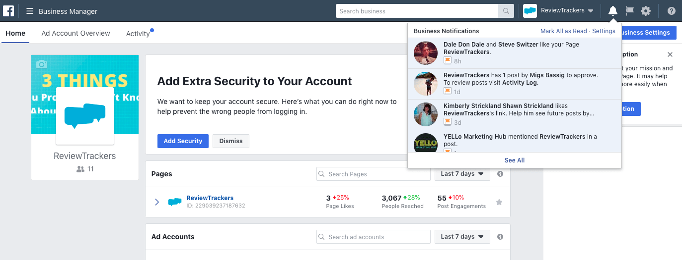 The Ultimate Guide to Facebook Business Manager | ReviewTrackers