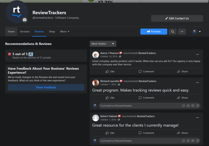 Everything You Need to Know About Facebook Reviews | ReviewTrackers