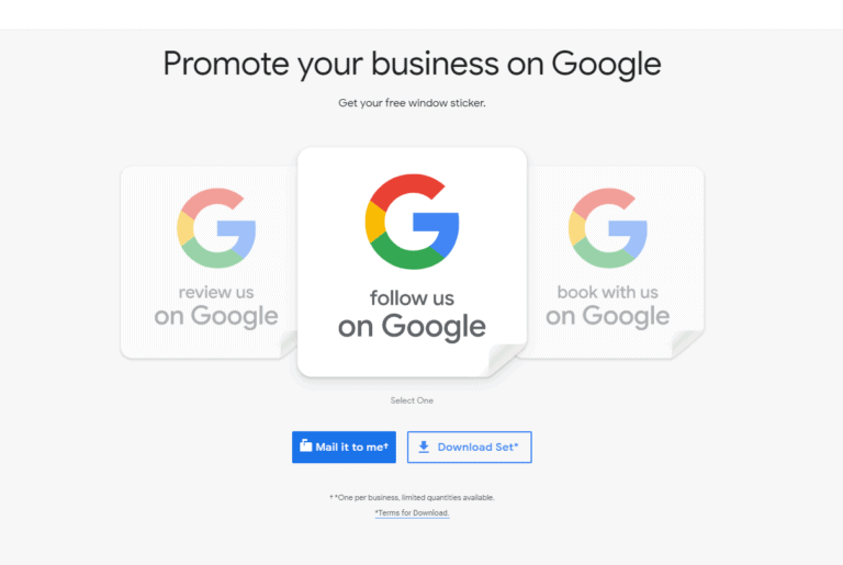 How to Get a Google Review Window Sticker or Poster